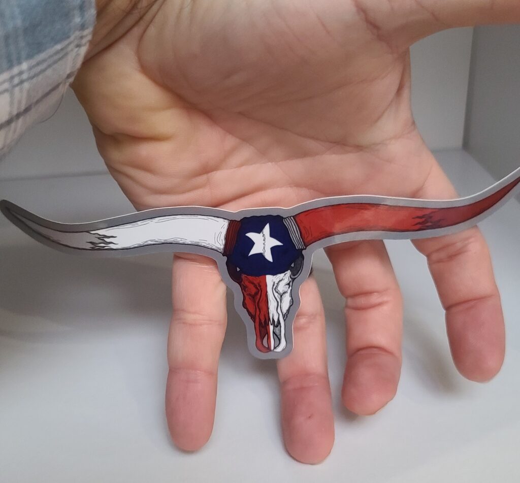 TX Longhorn Skull Decal – Windsor Wildlife